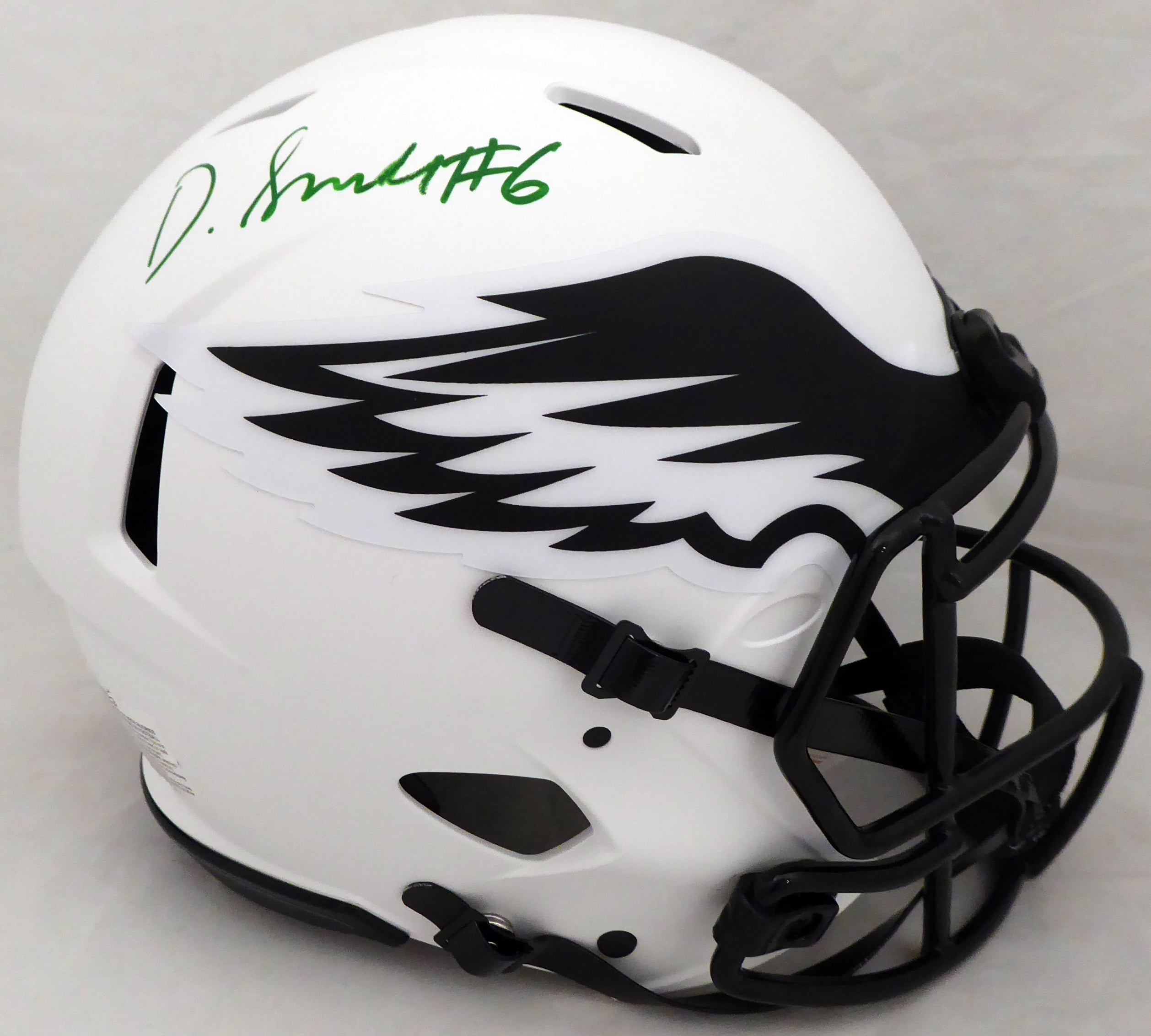 DeVonta Smith Autographed Philadelphia Eagles Lunar Eclipse White Full ...
