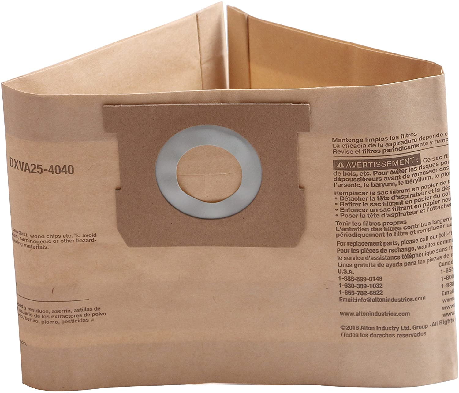 DeWALT 3-Pack DXVA25-4040 Vacuum Dust Filter/Disposable Bag, Standard ...