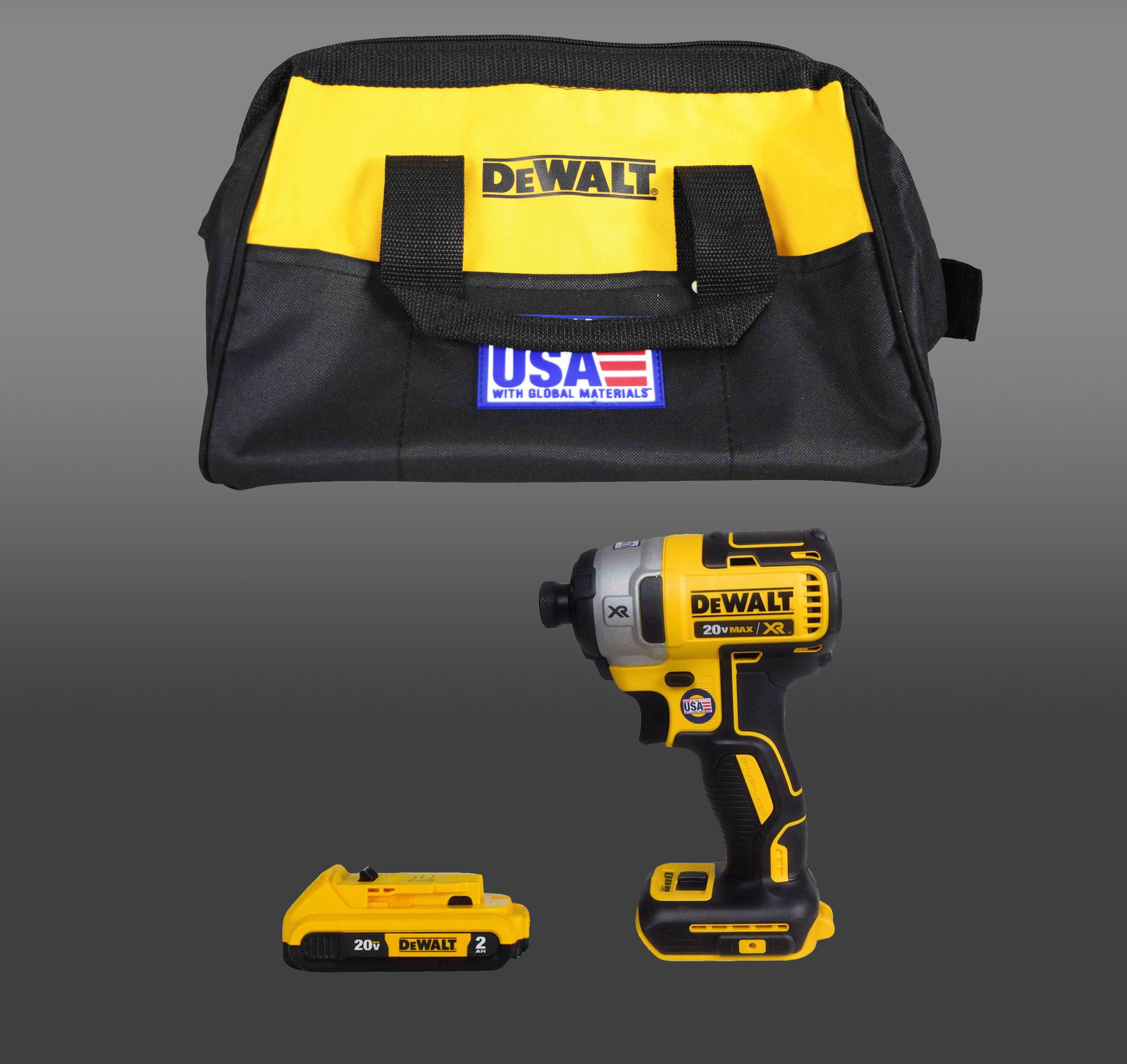 DeWALT Max 1/4" 20V 3-Speed Brushless Impact Driver DCF887B with (2 ...