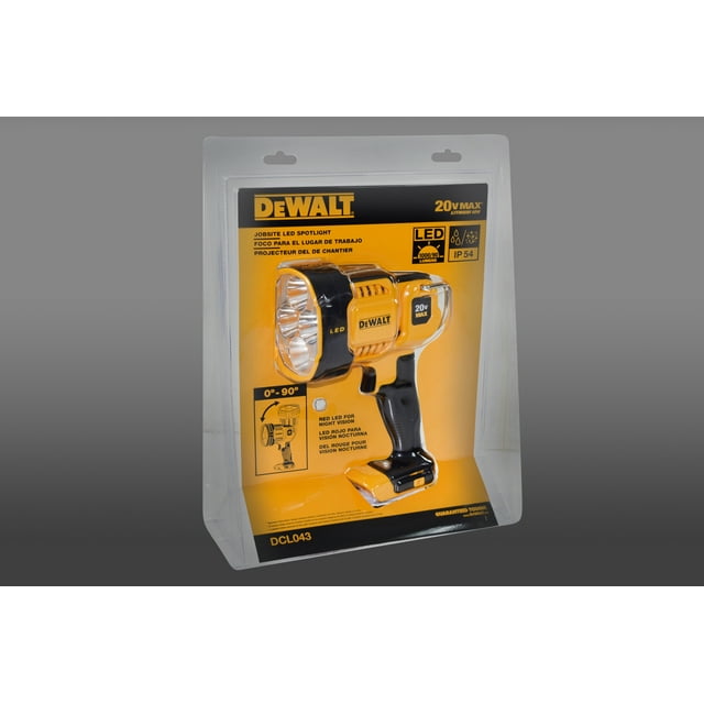 DeWALT 20V MAX Cordless LED Work Spotlight, Pivoting Head, DCL043 (Bare ...
