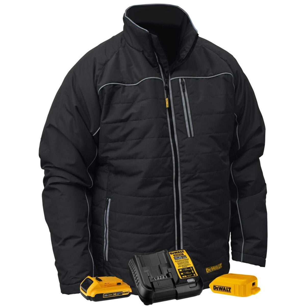 DeWalt 20V MAX XR Lithium Ion Quilted Heated Work Jacket with Battery ...