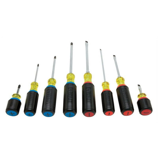 DeWalt 8 pc. Screwdriver Set Assorted" - Walmart.com