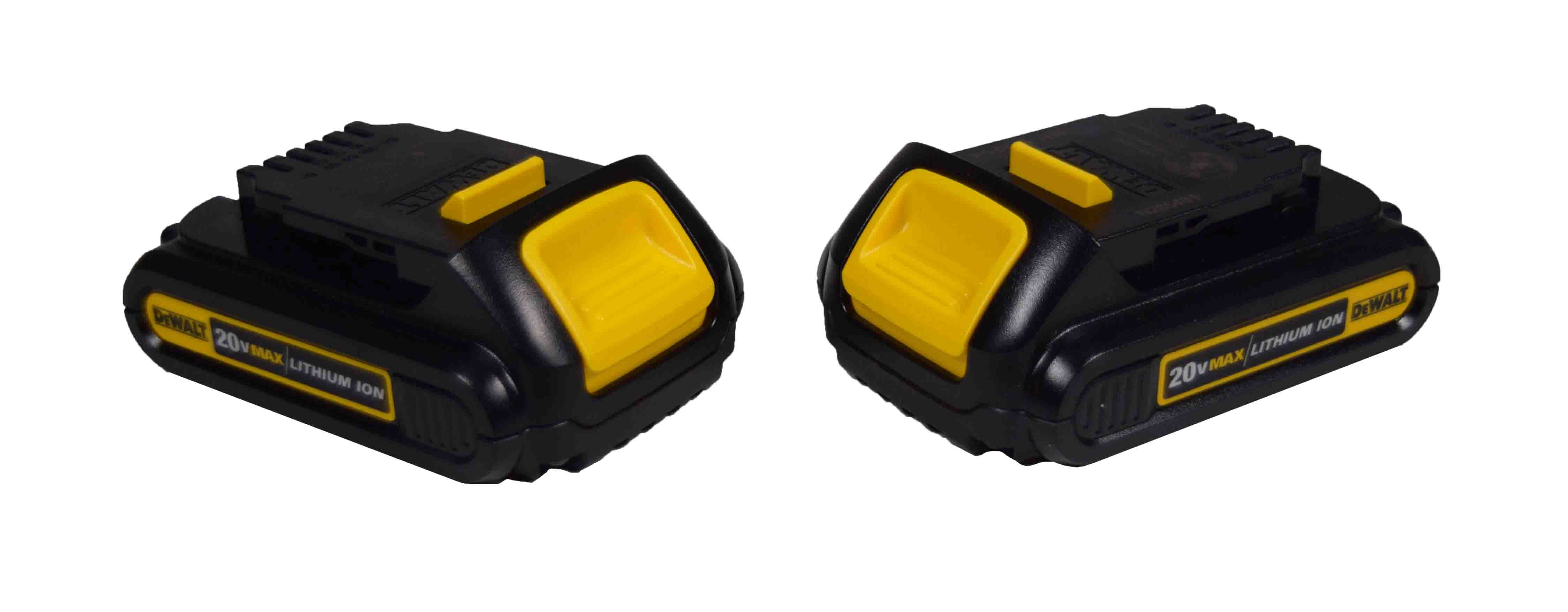 DeWalt DCB201-2 20-Volt MAX Li-Ion Battery Pack 1.5Ah (2-Pack ...