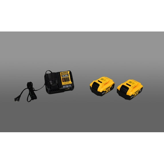 DeWalt DCB205-2C 20V Max XR (2) 5.0Ah Battery and Charger Starter Kit ...