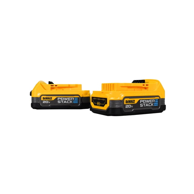 DeWalt 20V MAX Powerstack Compact Lithium-Ion Battery, 1.7Ah, 2 Pack ...
