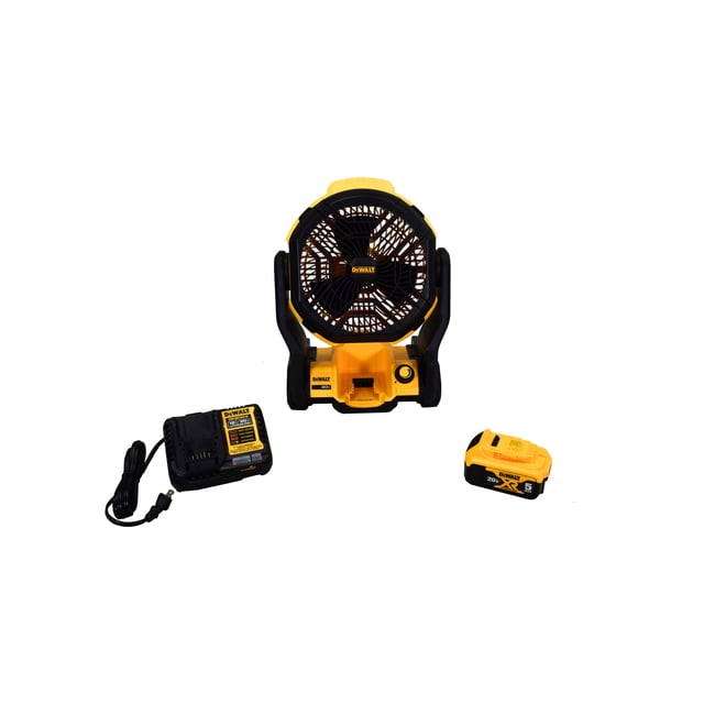 "DeWalt Portable DCE512P1 11"" Cordless Jobsite Fan Kit with Battery ...