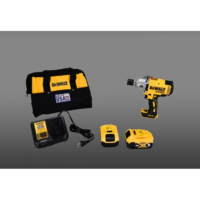 DeWalt DCF898P2 20V Cordless 7/16" High Torque Impact Wrench Quick ...