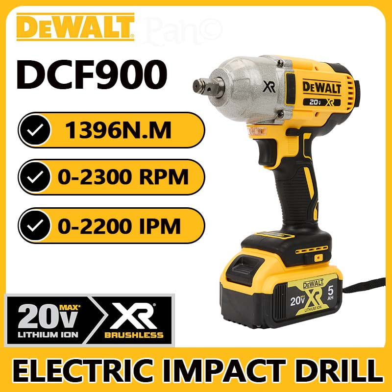 DeWalt DCF900 20V MAX Cordless Brushless Impact Wrench , 1/2", High ...