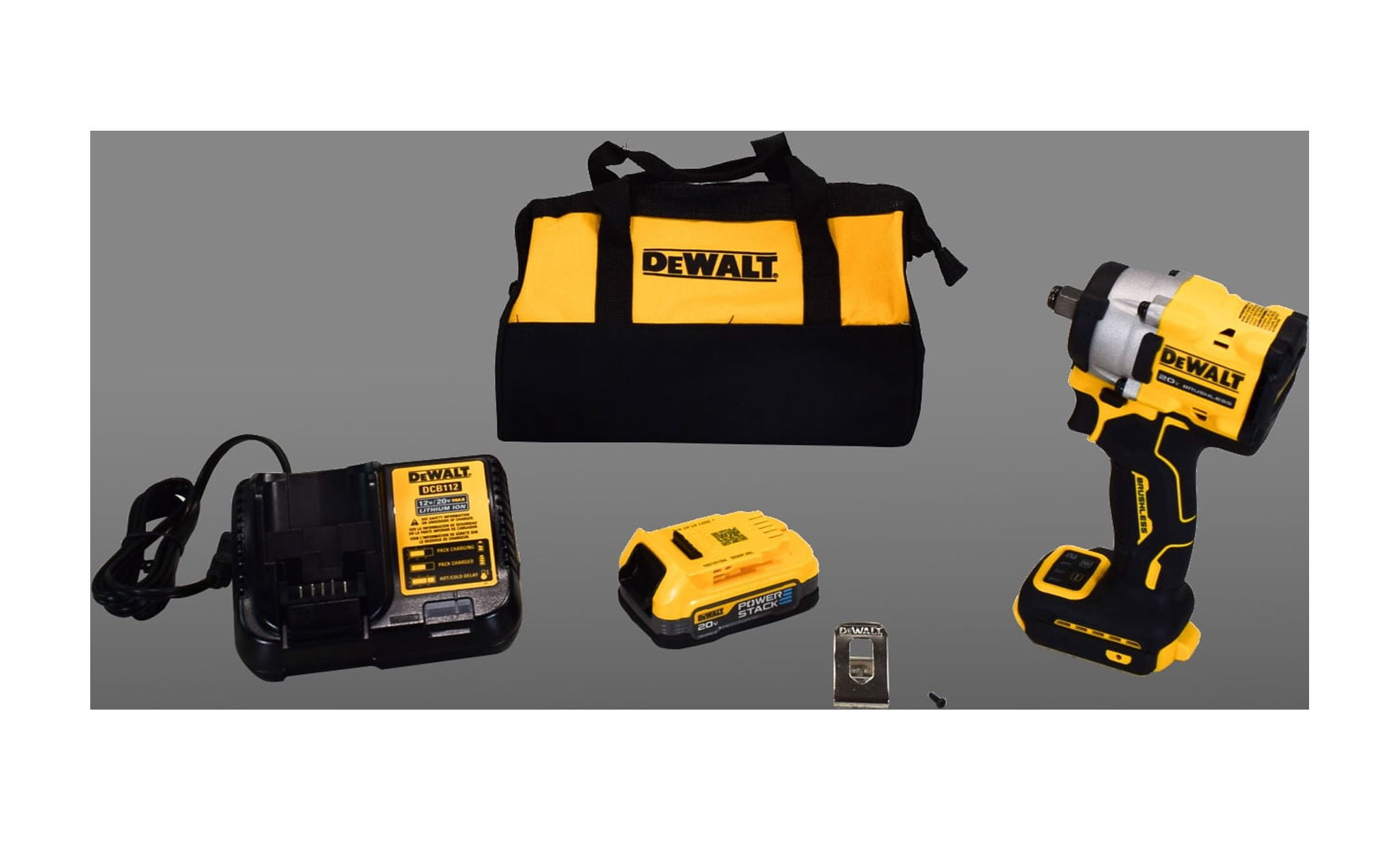 DeWalt DCF921E1 20V Cordless 1/2" Impact Wrench Kit w/ Battery, Charger ...
