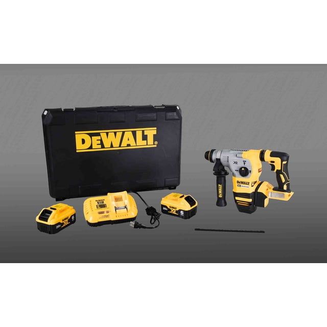 DeWalt DCH293R2 20V Cordless Brushless 1 1/8" SDS Plus L Shape Rotary ...