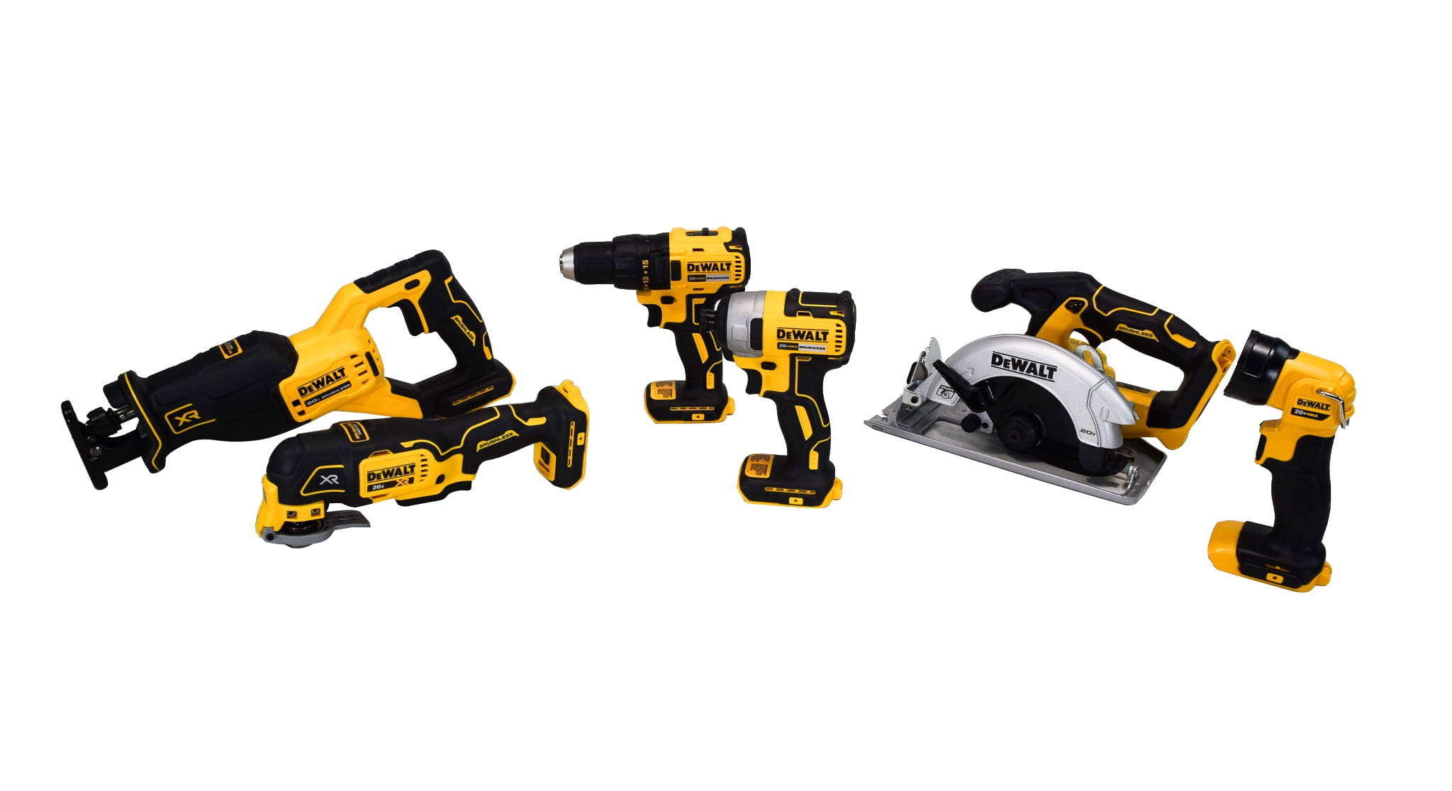 DeWalt DCK675D2 20V Cordless 6 Tool Combo Kit w/ Batteries, Charger and ...