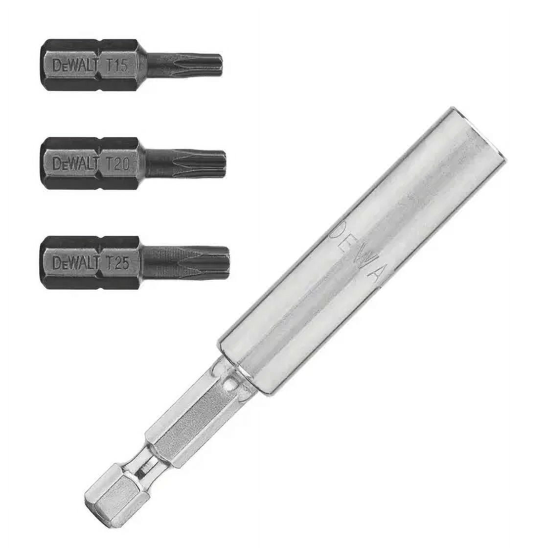 DeWalt DW2605IR 4 Piece Impact Ready Torx Star Bit Set With Magnetic ...