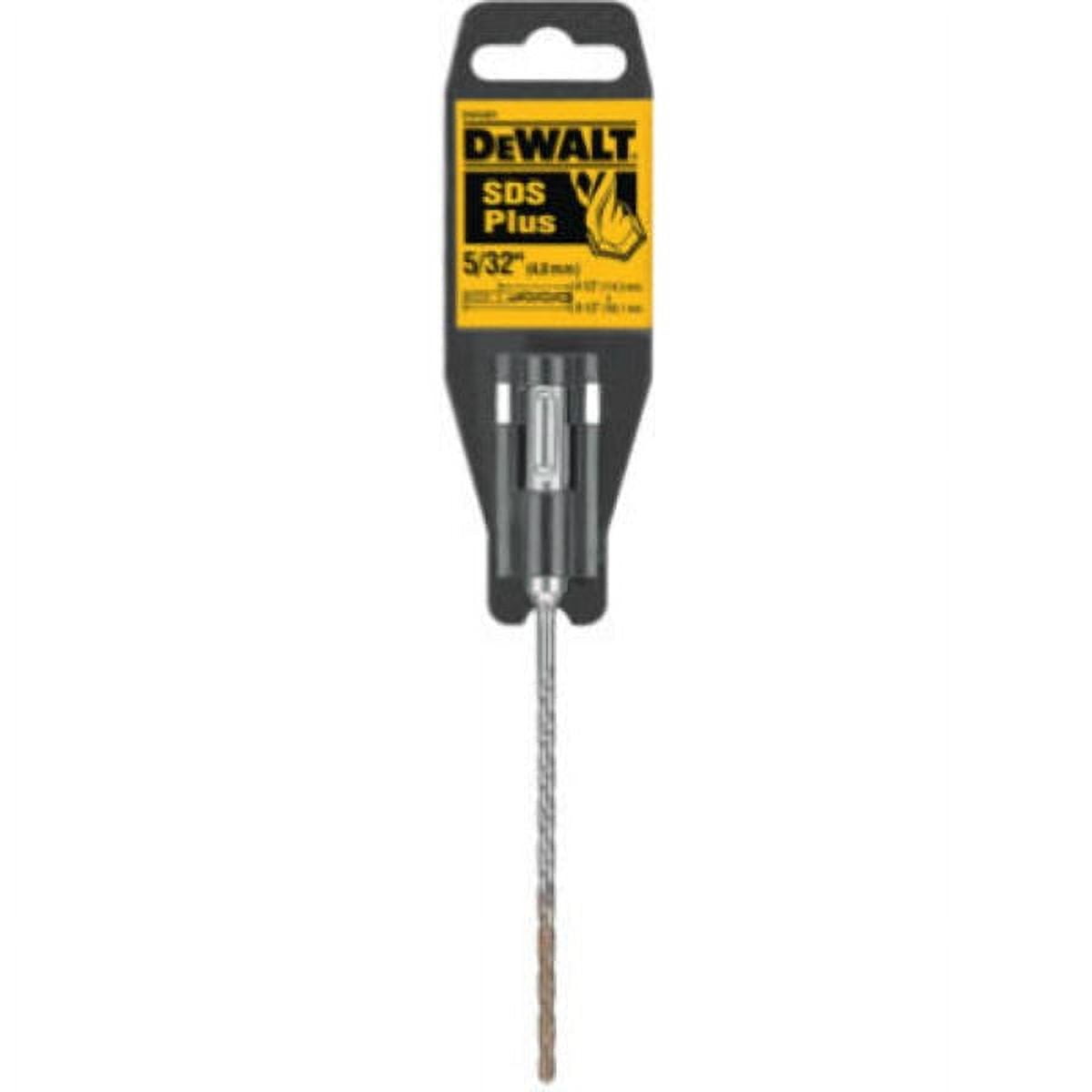DeWalt DW5401 Rock Carbide SDS Plus Hammer Bit, 5/32" x 4-1/2" x 6-1/2 ...