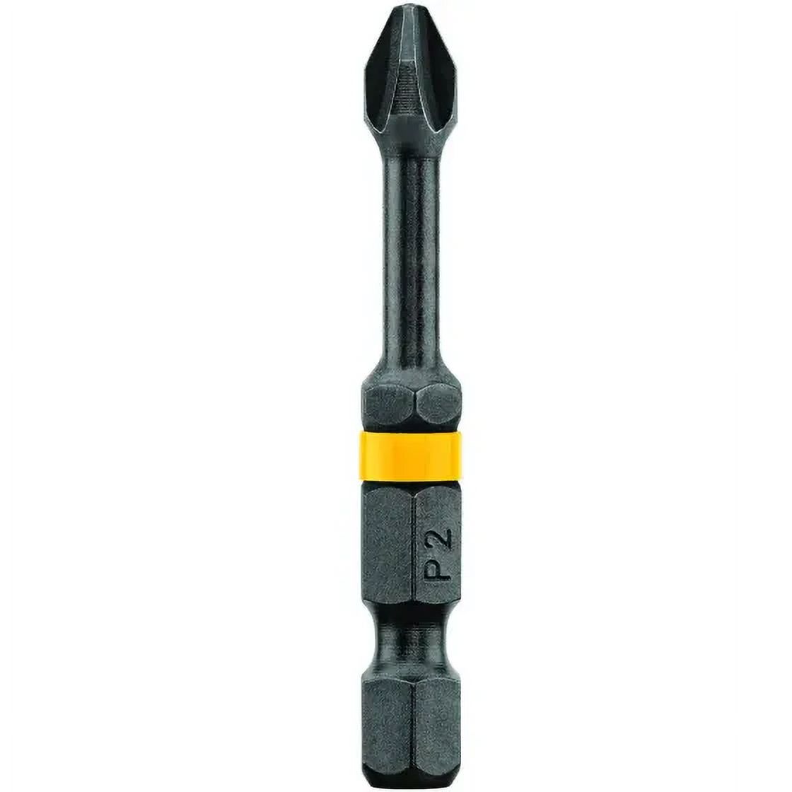 DeWalt DWA2PH2IR Insert Bit, #2 Drive, Phillips Drive, 1/4 Inch Shank, Hex Shank, 2 Inch S2 ...