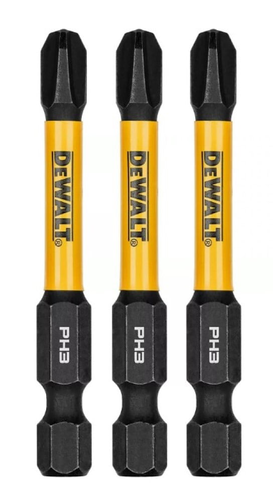 DeWalt DWAF2PH3IR3 Flextorq 1/4 in. x 2 in. Phillips Impact Driver Bit ...