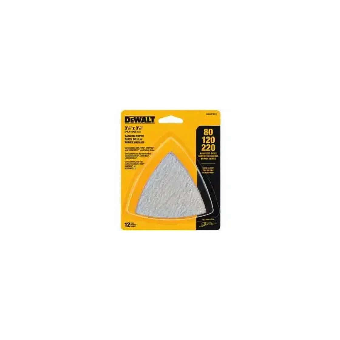 DeWalt DWASPTRI Sanding Paper, 3-3/4 Inch 80, 120, 220 Grit, Aluminum ...