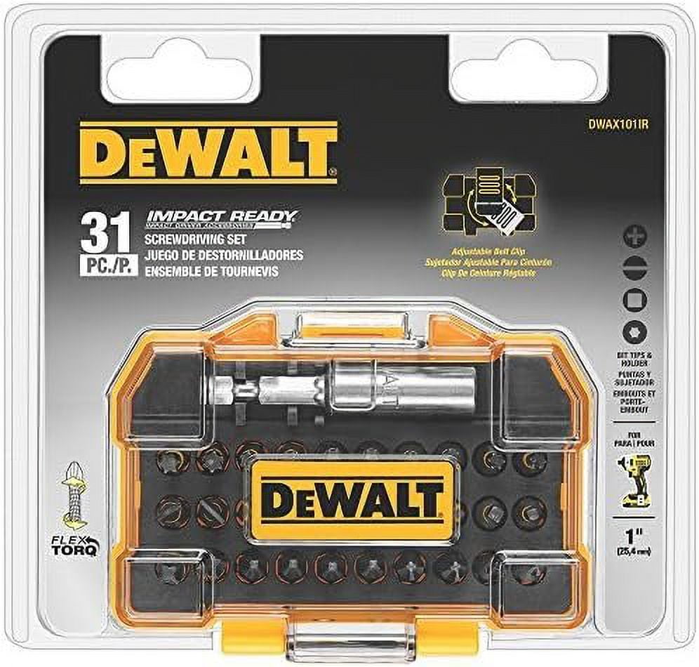 DeWalt DWAX101IR 31-Pc. Impact Ready Drive Accessory Set - Quantity 5 ...