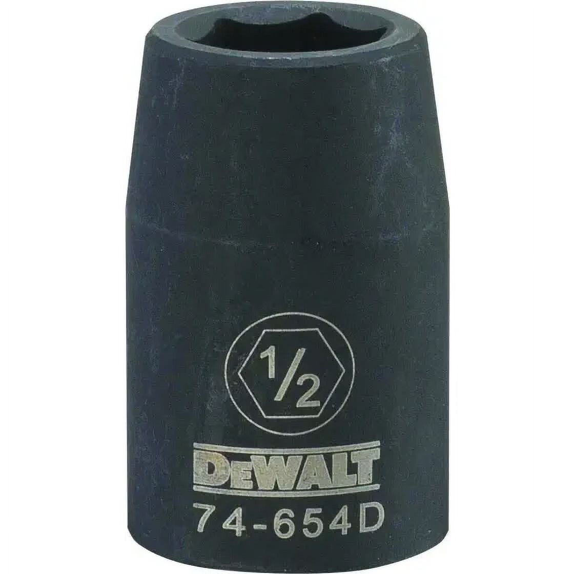 DeWalt DWMT74654OSP Impact Socket, 1/2 Inch Socket, 1/2 Inch Drive, 6 ...