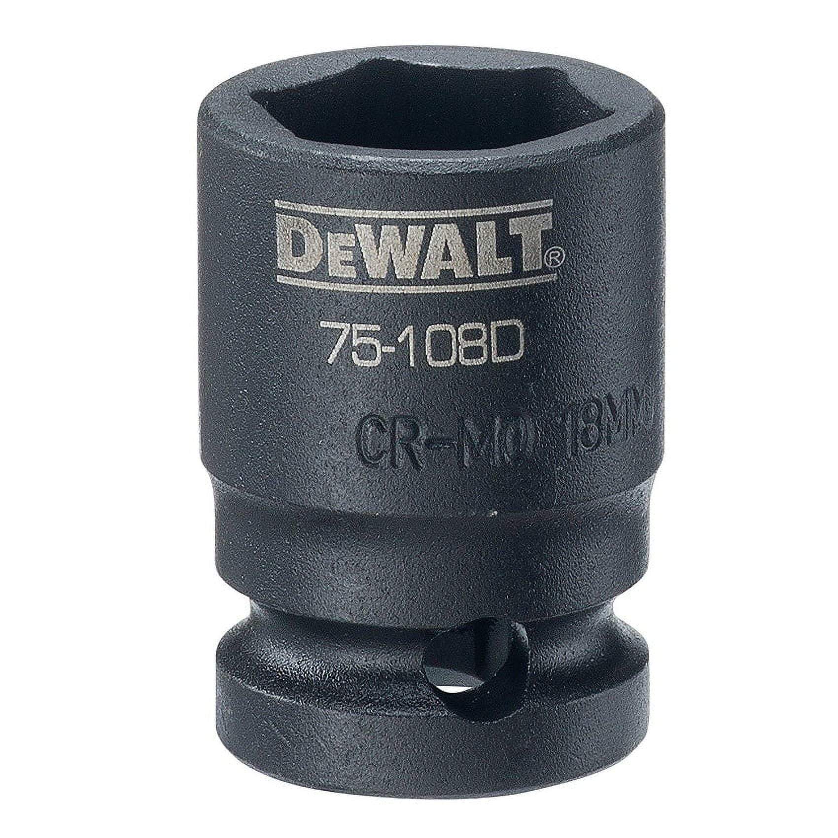 DeWalt DWMT75108OSP Black Oxide Coating Impact Sockets, 1/2'' Drive, 6 ...
