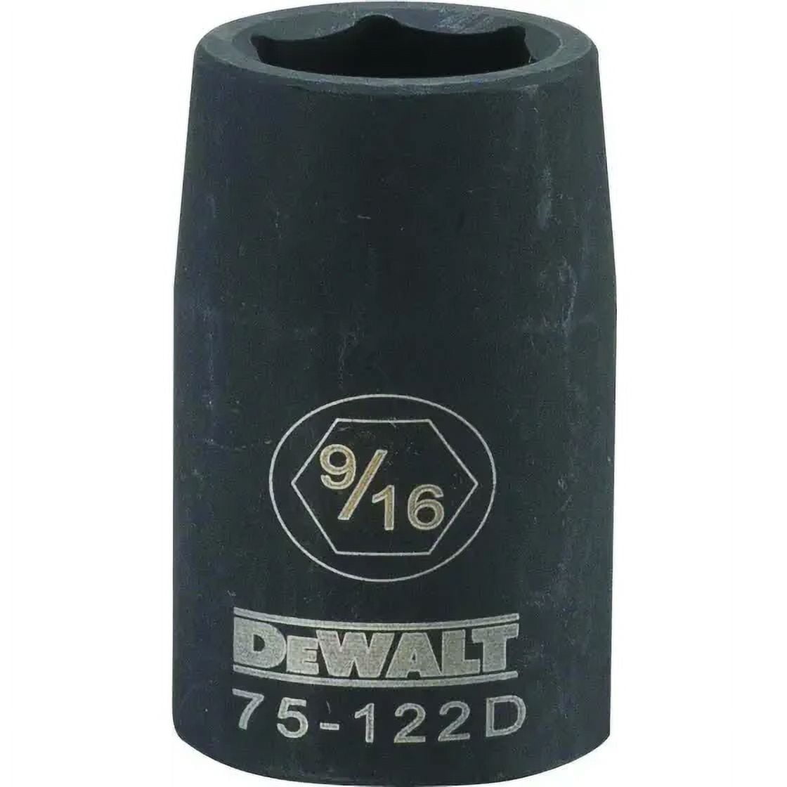 DeWalt DWMT75122OSP Deep Impact Socket, 9/16 Inch Socket, 1/2 Inch ...