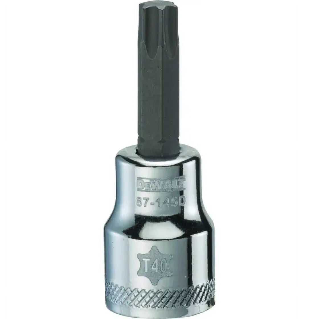 DeWalt DWMT87145OSP Torx Bit Socket, T40 Tip, 3/8 Inch Drive, Polished ...