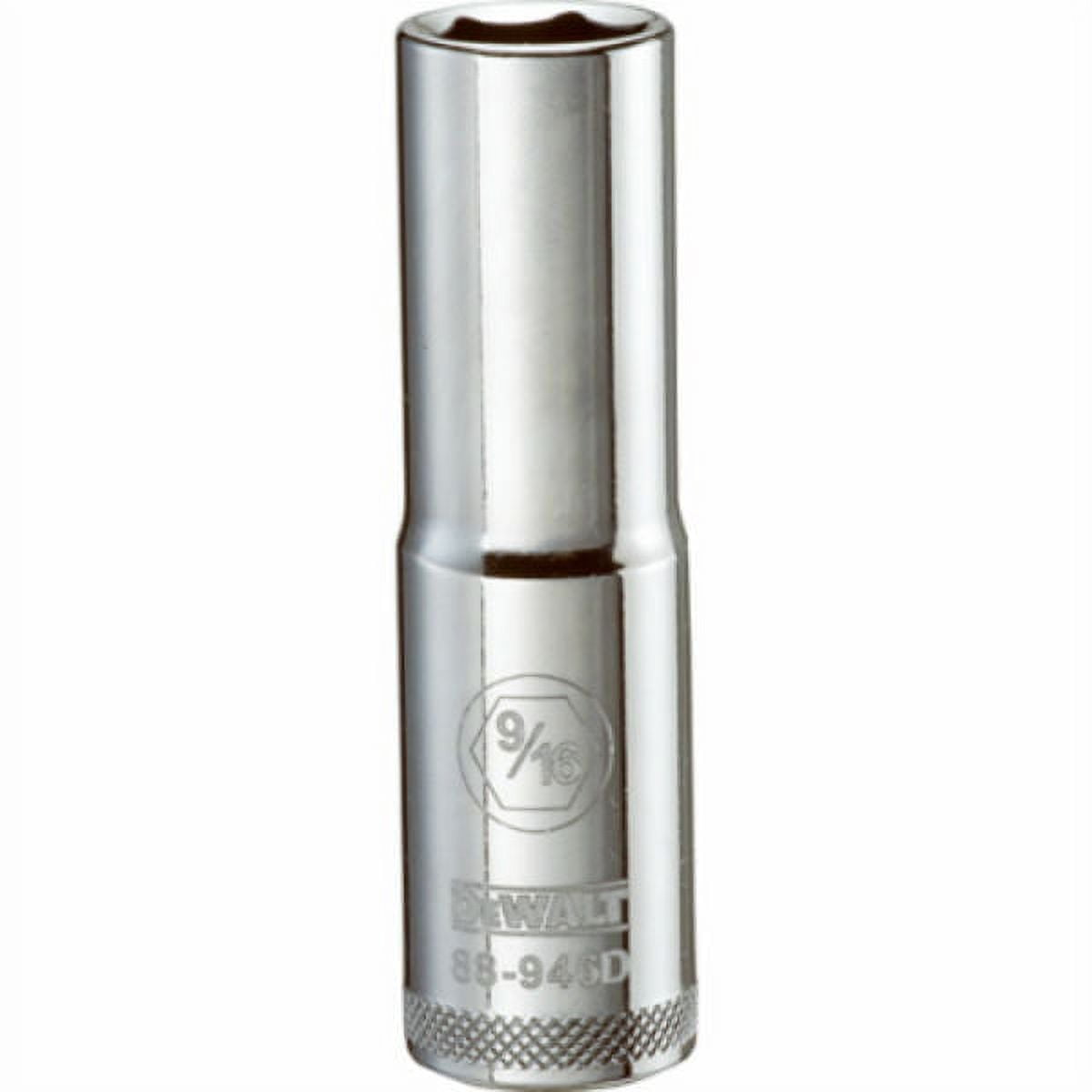 DeWalt DWMT88945OSP Polished Chrome Vanadium Deep Sockets, 1/2" Drive ...