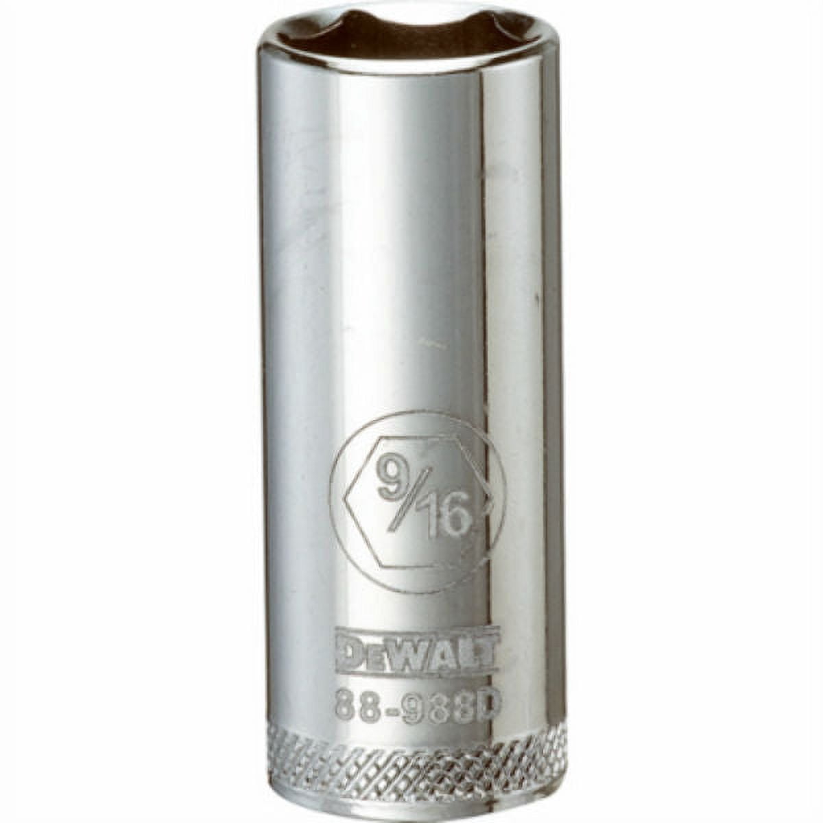 DeWalt DWMT88988OSP Polished Chrome Vanadium Deep Sockets, 3/8" Drive ...