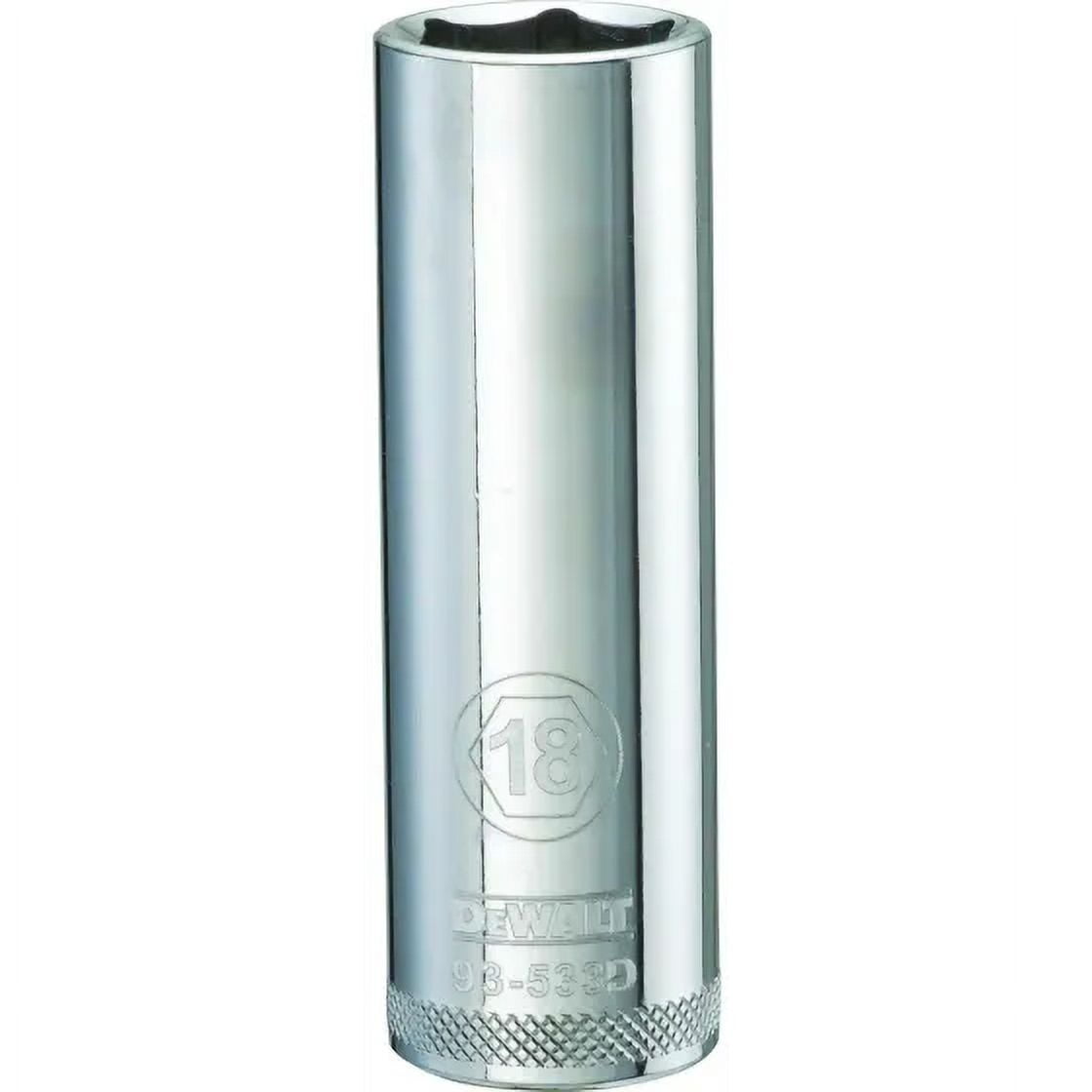 DeWalt DWMT93533OSP Drive Socket, 18 Millimeter Socket, 1/2 Inch Drive ...