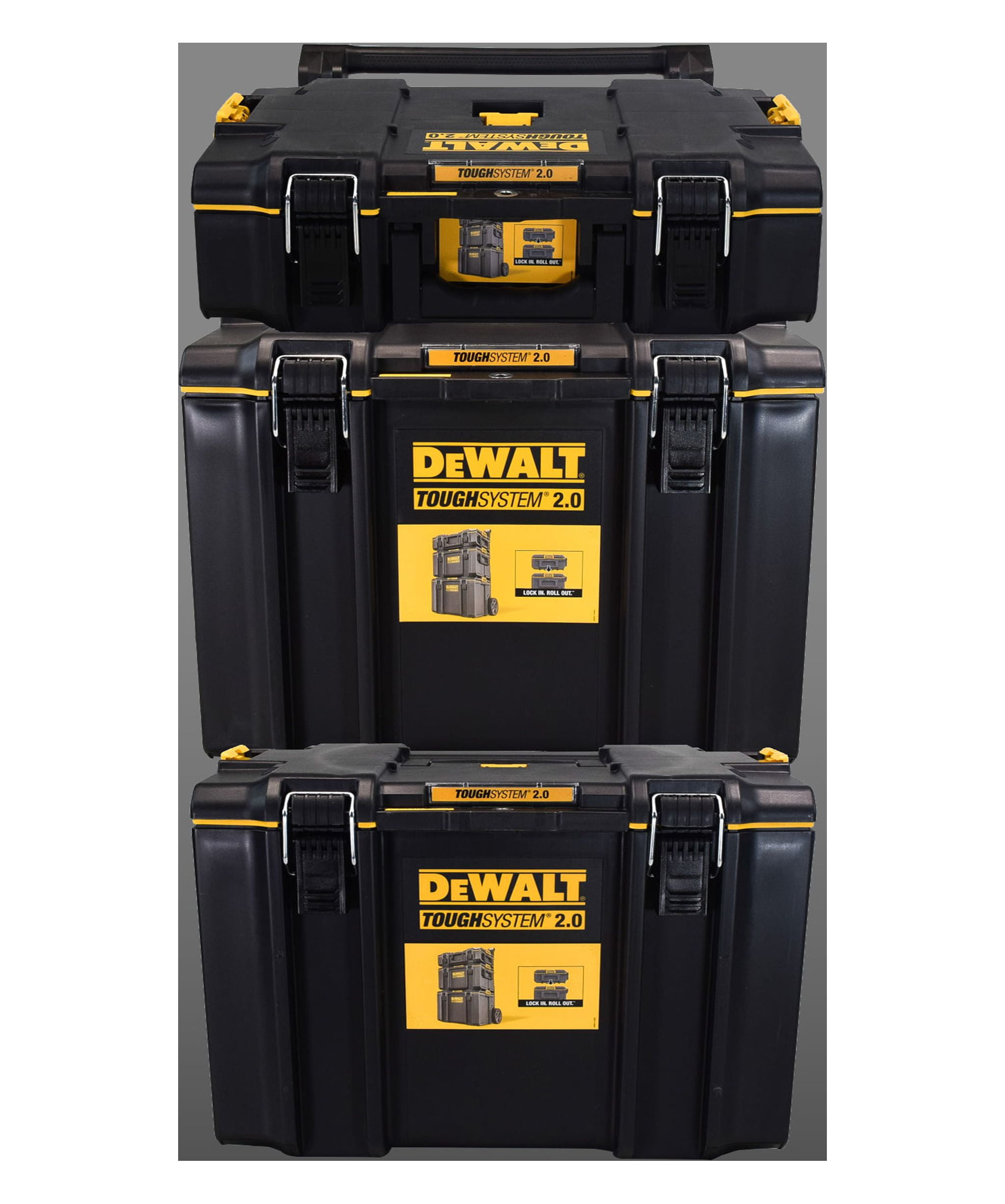 DEWALT Rolling Tool Box Set, 3 Stackable Boxes, IP65 Dust Resistant ...