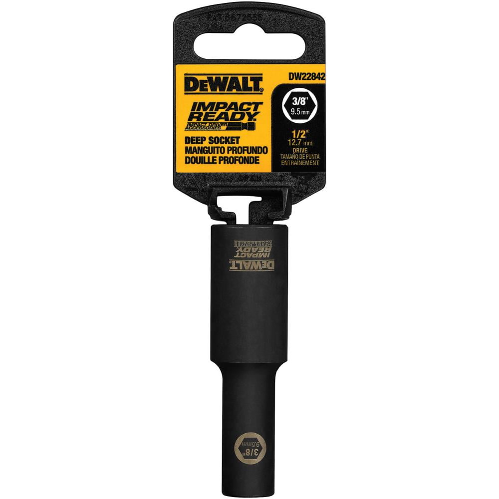 DeWalt Impact Ready Deep Sockets, 3/4 in, 1/2 in Drive - 1 EA (115 ...