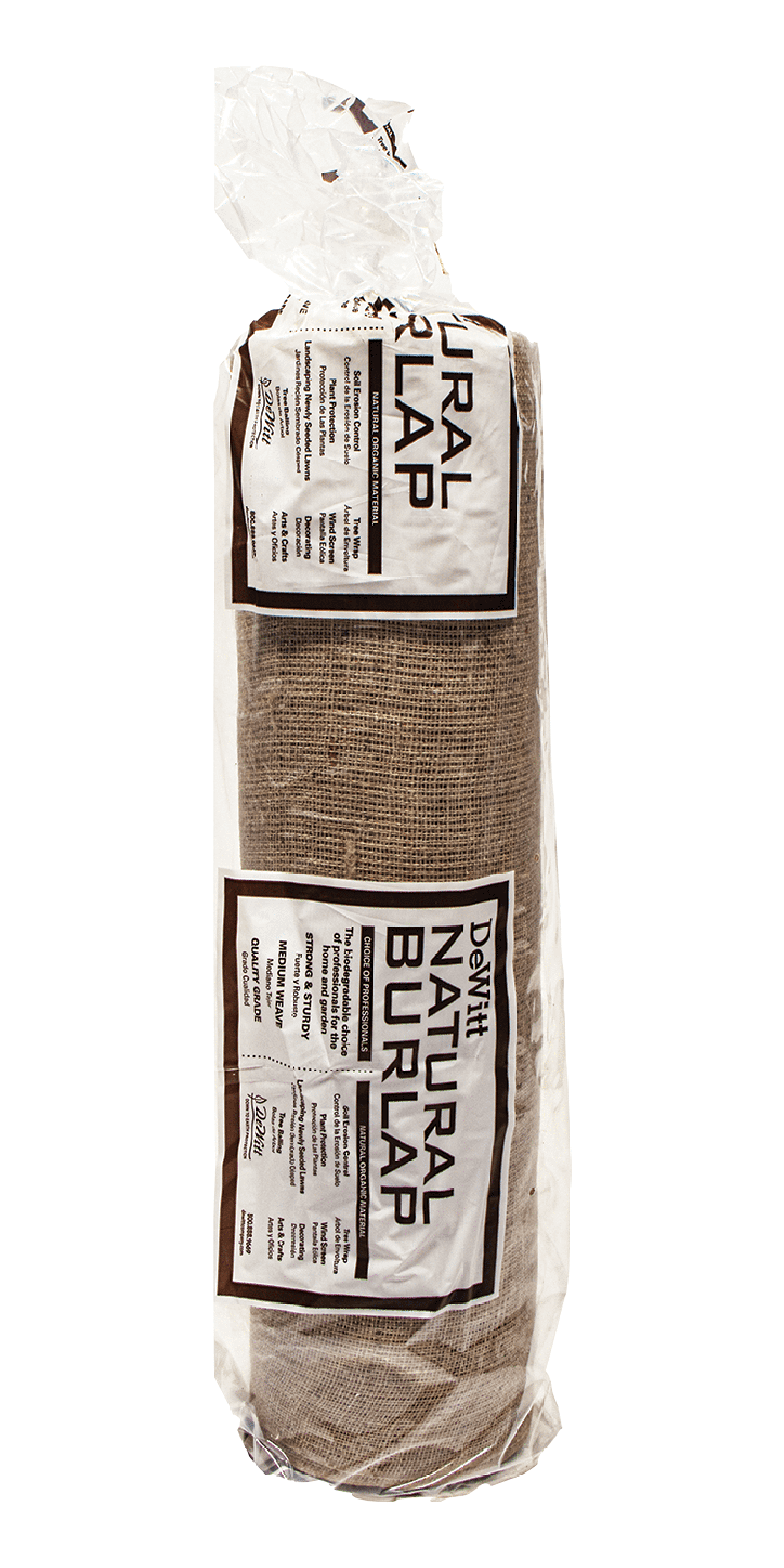 DeWitt Natural Landscape Burlap Roll, 4x250ft, 5.5 Oz for Gardening ...