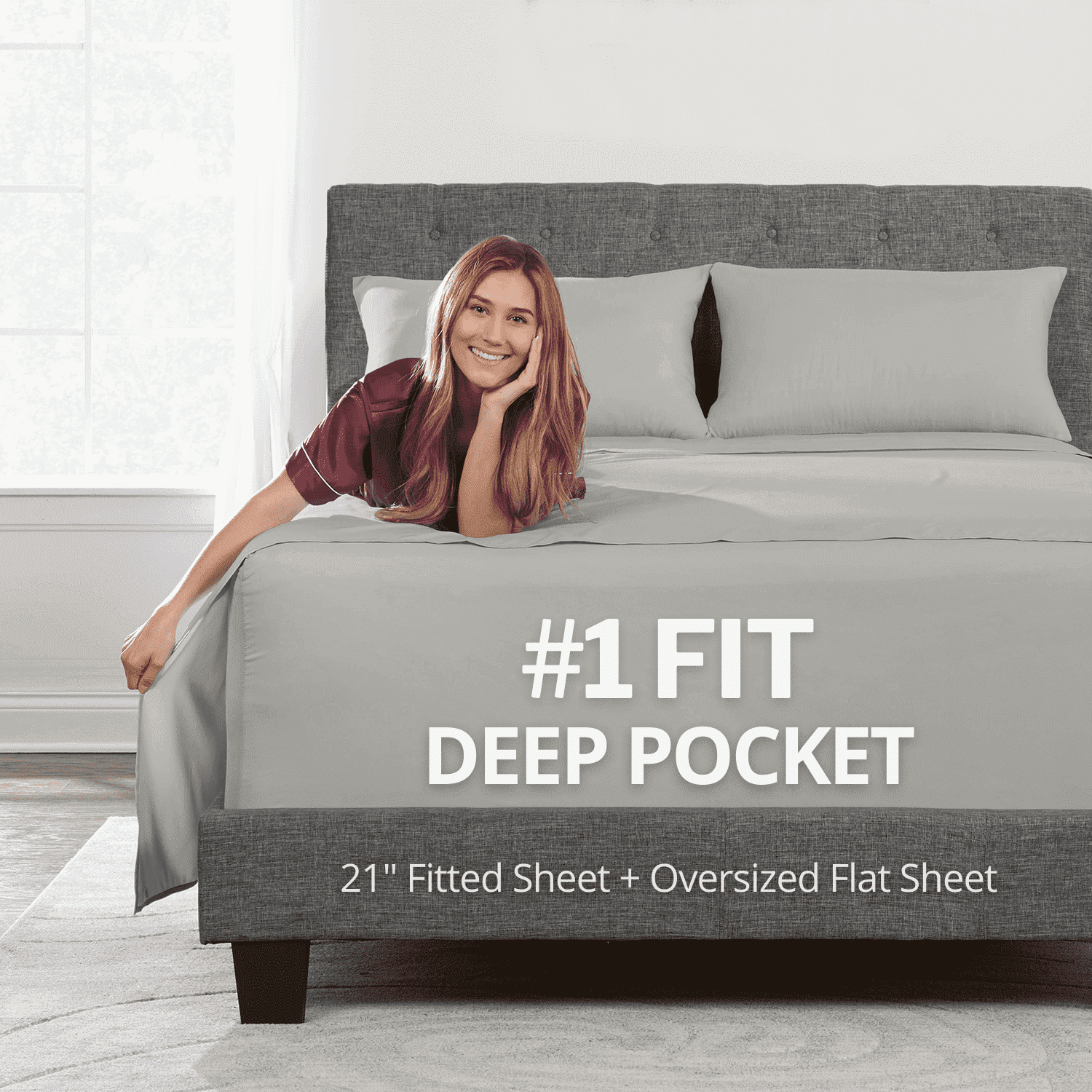 DeaLuxe Bedding 21” Queen Extra Deep Pocket Sheets - Super And Ultra ...