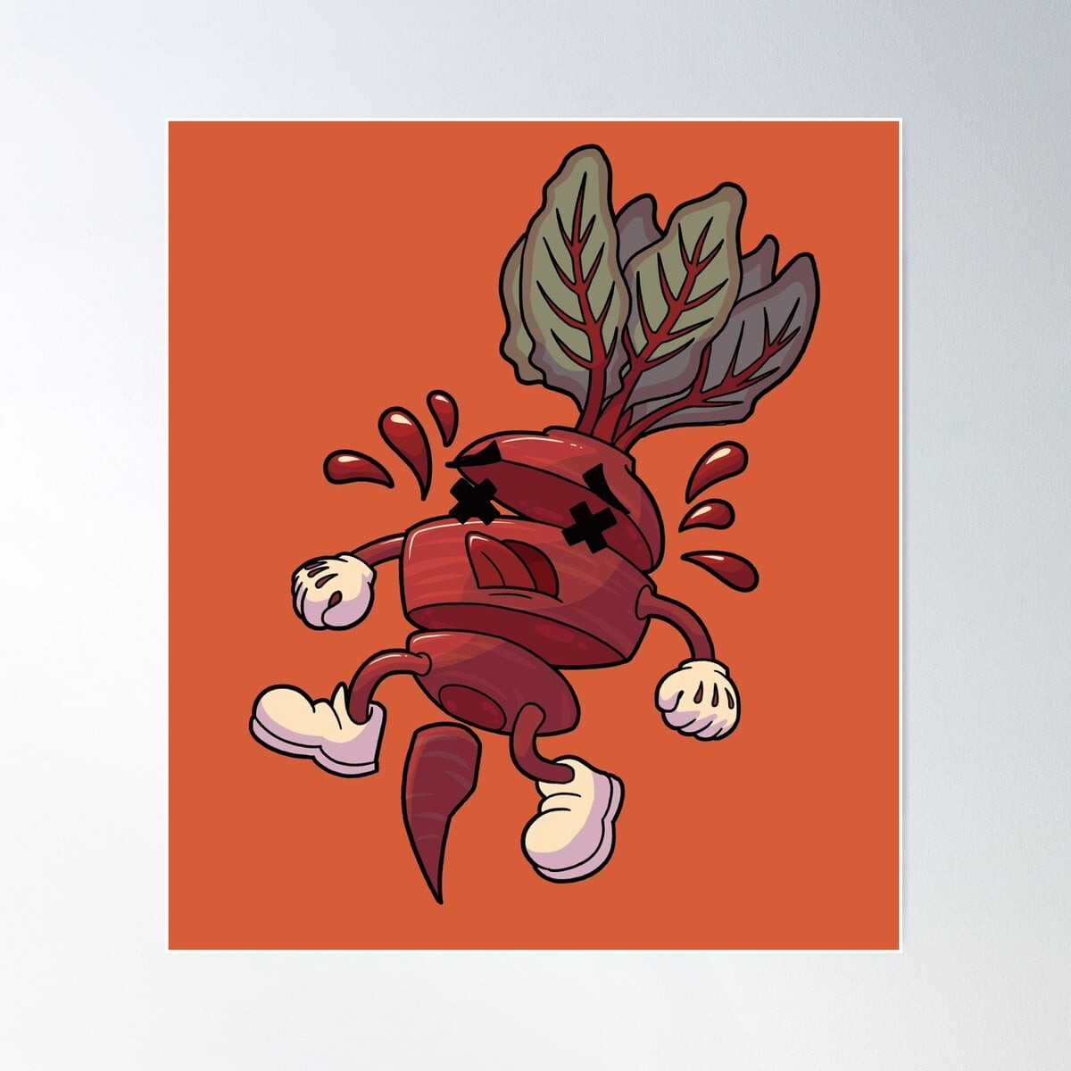 Dead Beet Pun V3 Poster Wall Art, Modern Wall Decor For Living Room ...