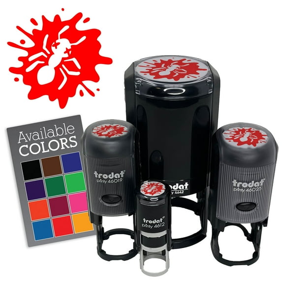 Dead Bug Squished Splatter Ant Insect Self-Inking Rubber Stamp for ...