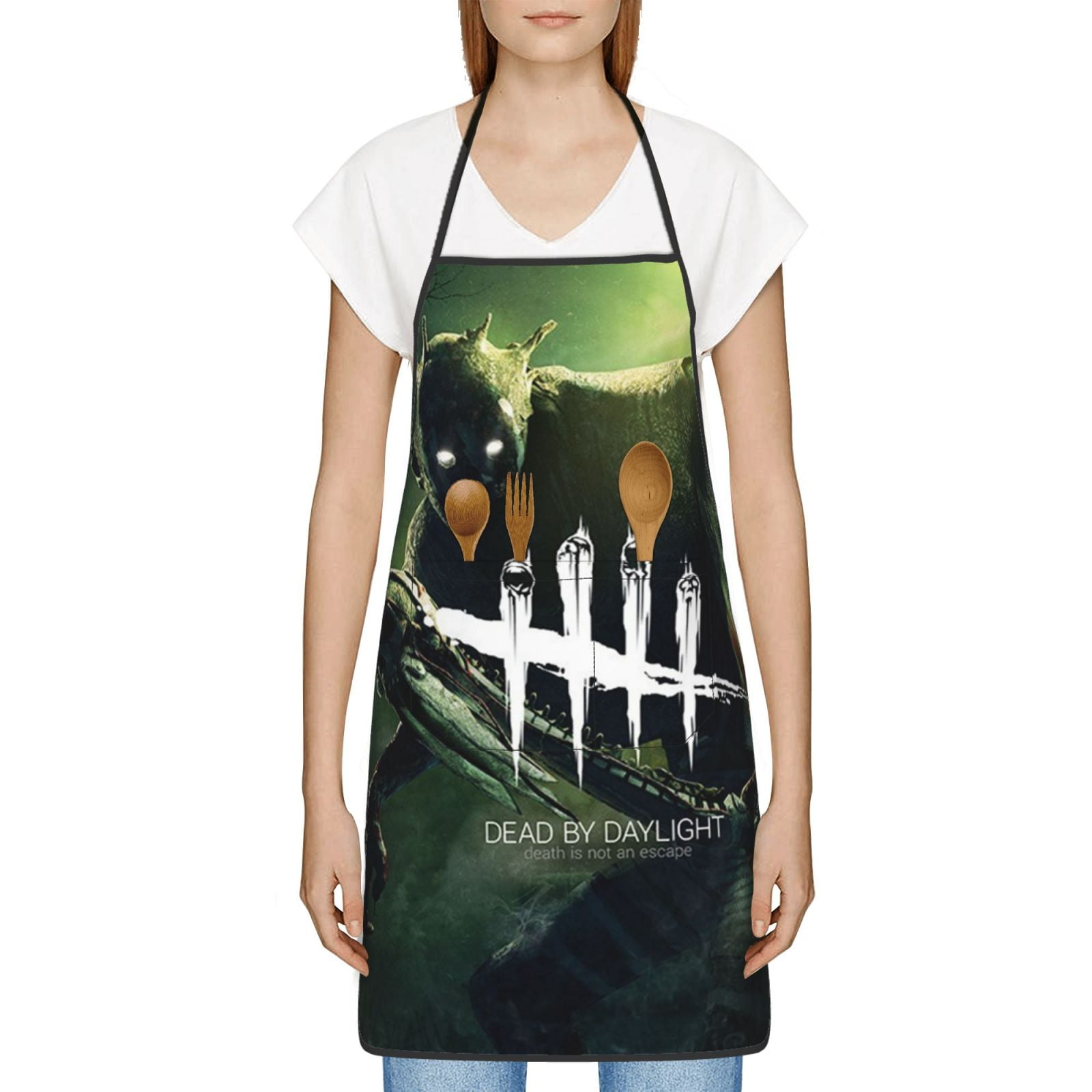 Dead By Daylight Dbd Bib Apron With Pockets, Cooking Kitchen Chef Apron ...