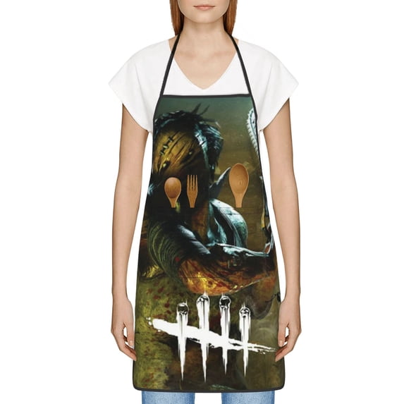 Dead By Daylight Dbd Bib Apron With Pockets, Cooking Kitchen Chef Apron ...