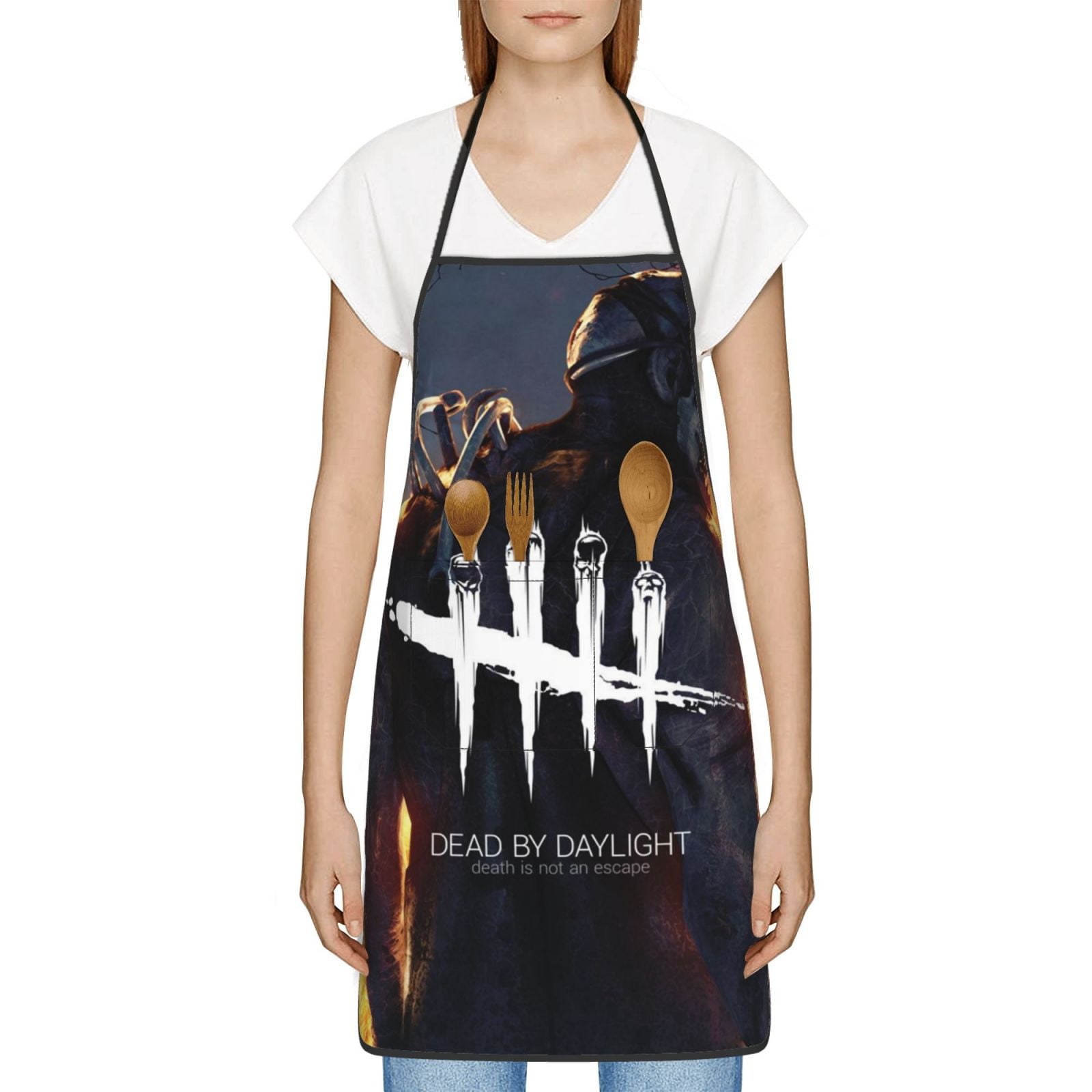 Dead By Daylight Dbd Bib Apron With Pockets, Cooking Kitchen Chef Apron ...