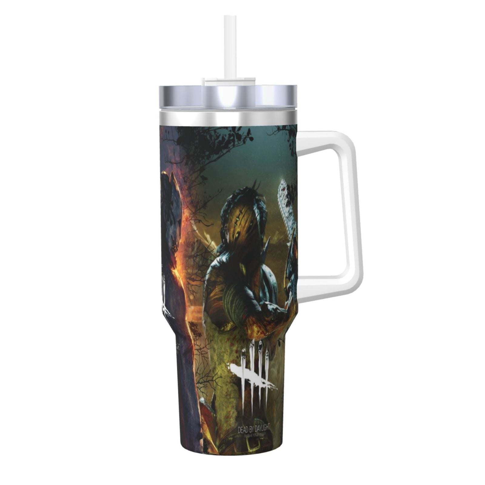 Dead by Daylight 40 oz Tumbler With Handle and Straw, Stainless Steel ...
