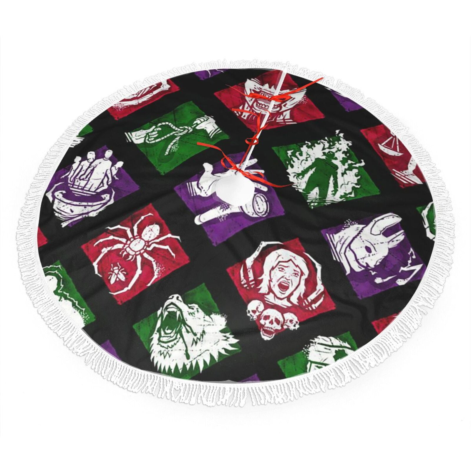 Dead by Daylight Christmas Tree Skirt, 48" Xmas Tree Skirts Mat, Winter ...