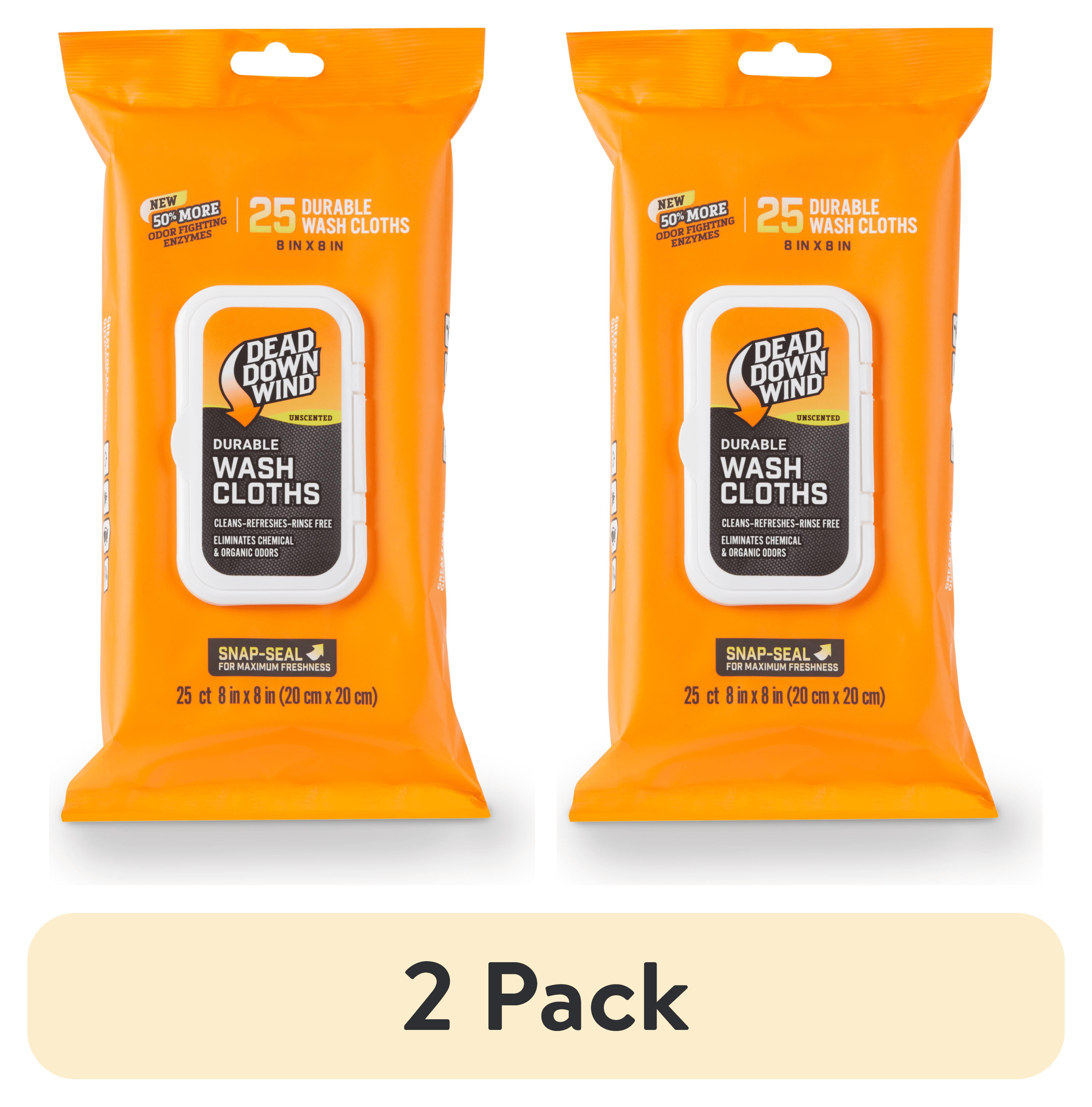 (2 pack) Dead Down Wind Field Wash Cloths with Snap Closure - Value ...
