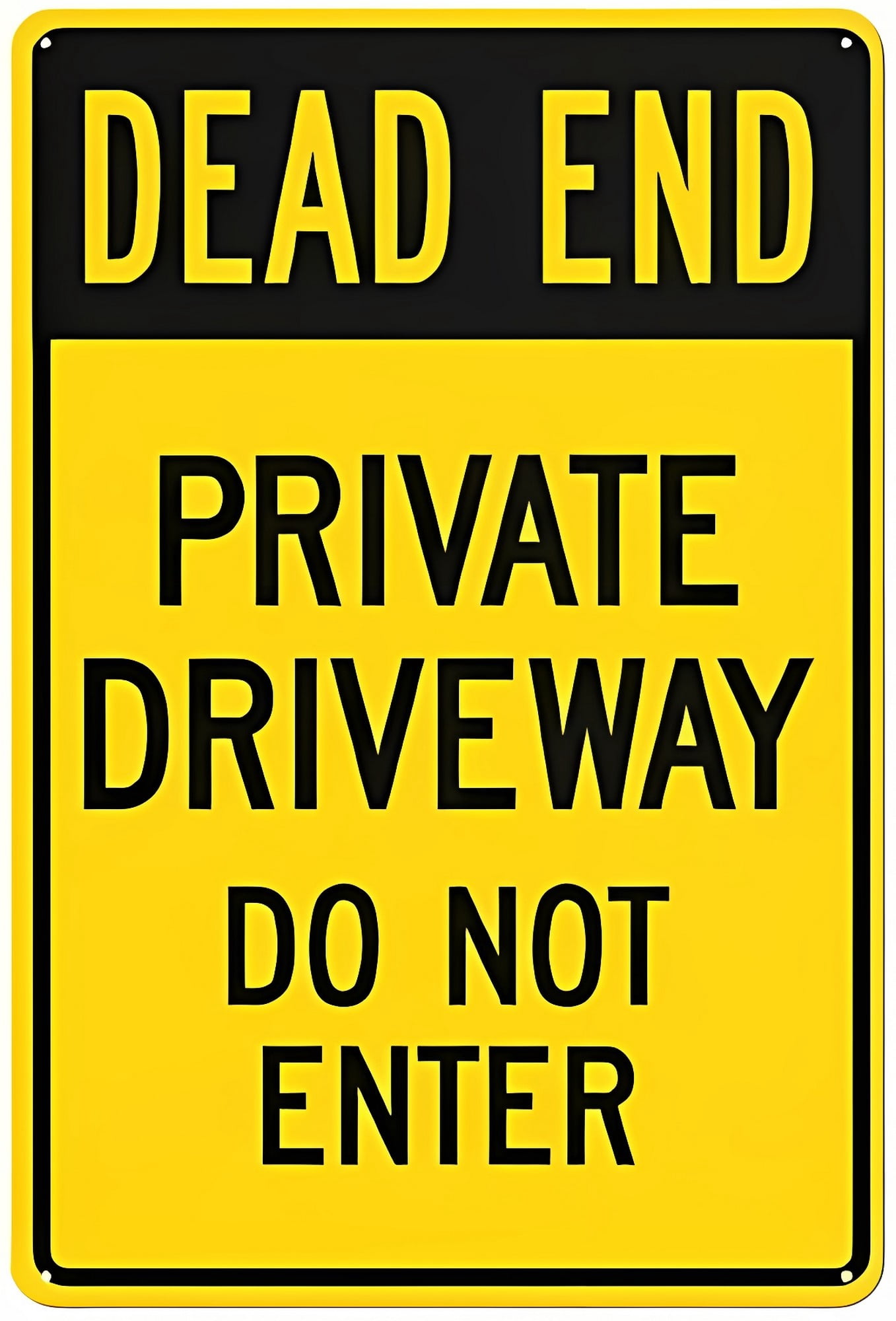 Dead End Private Driveway Do Not Enter Sign - 8