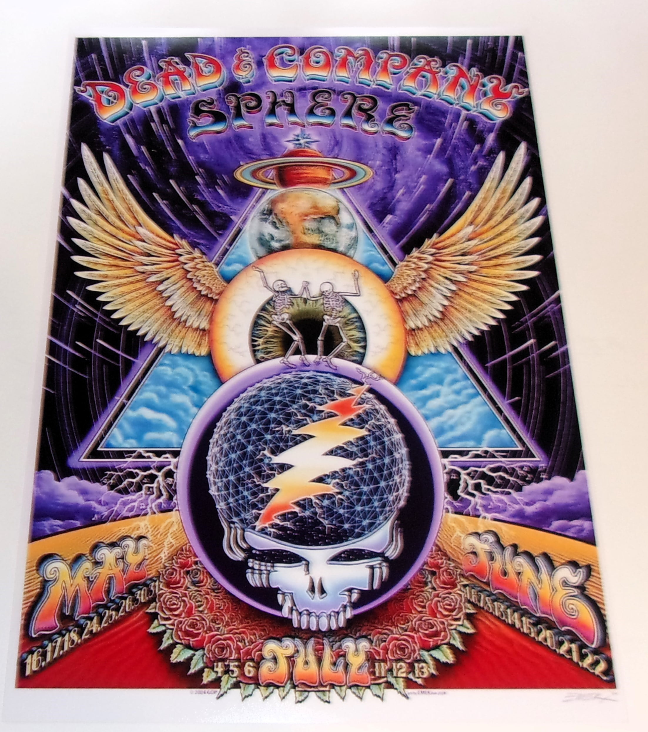 Dead FOREVER - Dead & Co. Grateful Dead Bob Weir SPHERE 2024 Poster ...