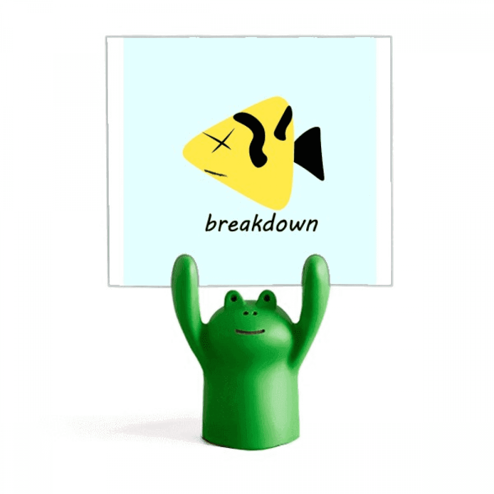 Dead Fish Sad Depressed Art Deco Fashion Memo Holder Cartoon Animal ...