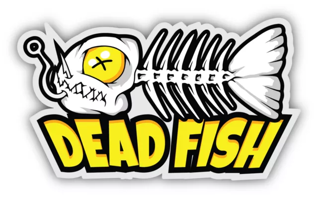 Dead Fish Sticker Phone Decal Water Bottle Stickers Car Decals, Laptop ...