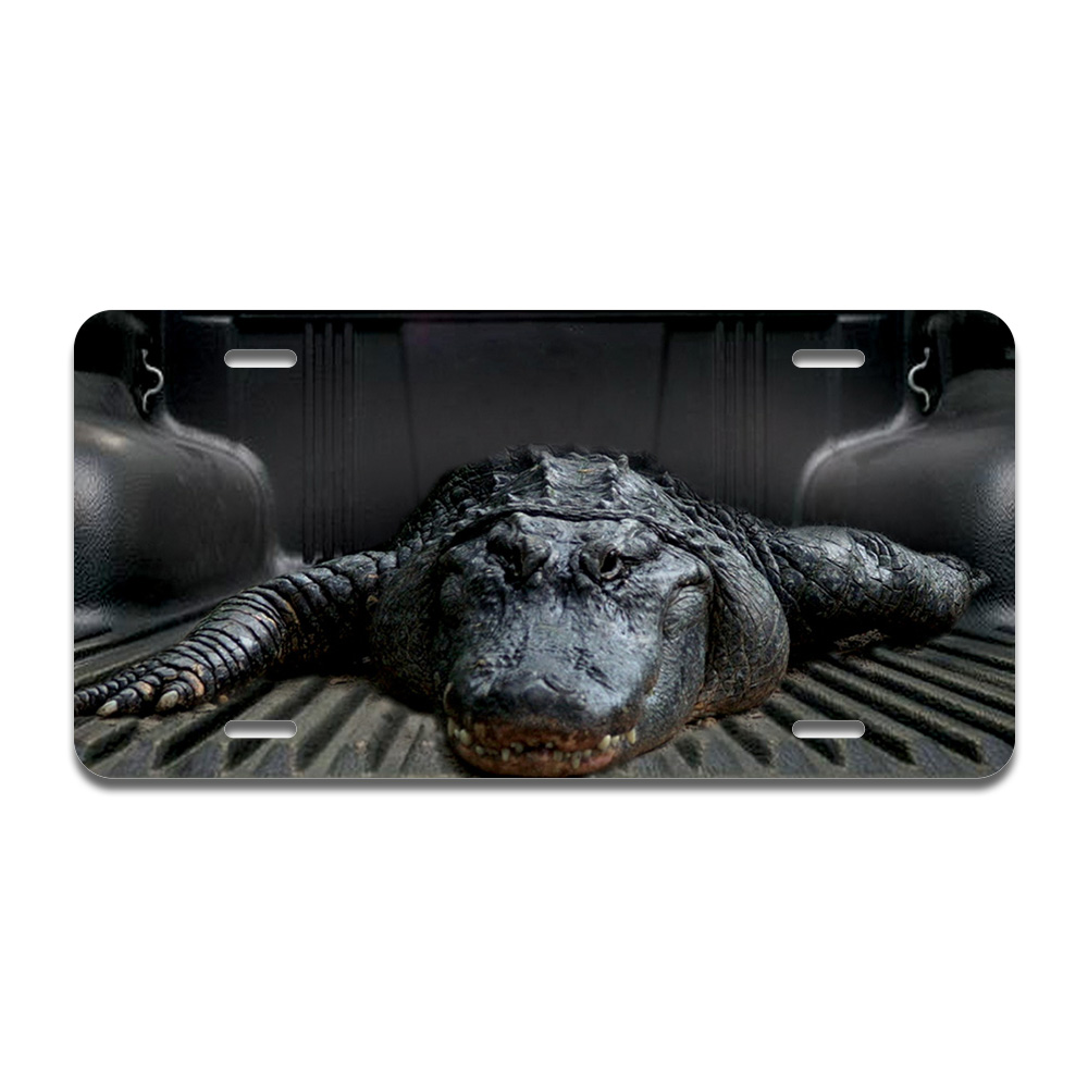 Dead Gator Aluminum License Plate| License Plate 12" X 6" Fits Any Car ...