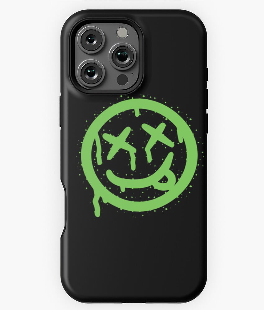 Dead Happy Face XL Emoji Phone Case for iPhone 16 15 14 13 12 11 Pro ...