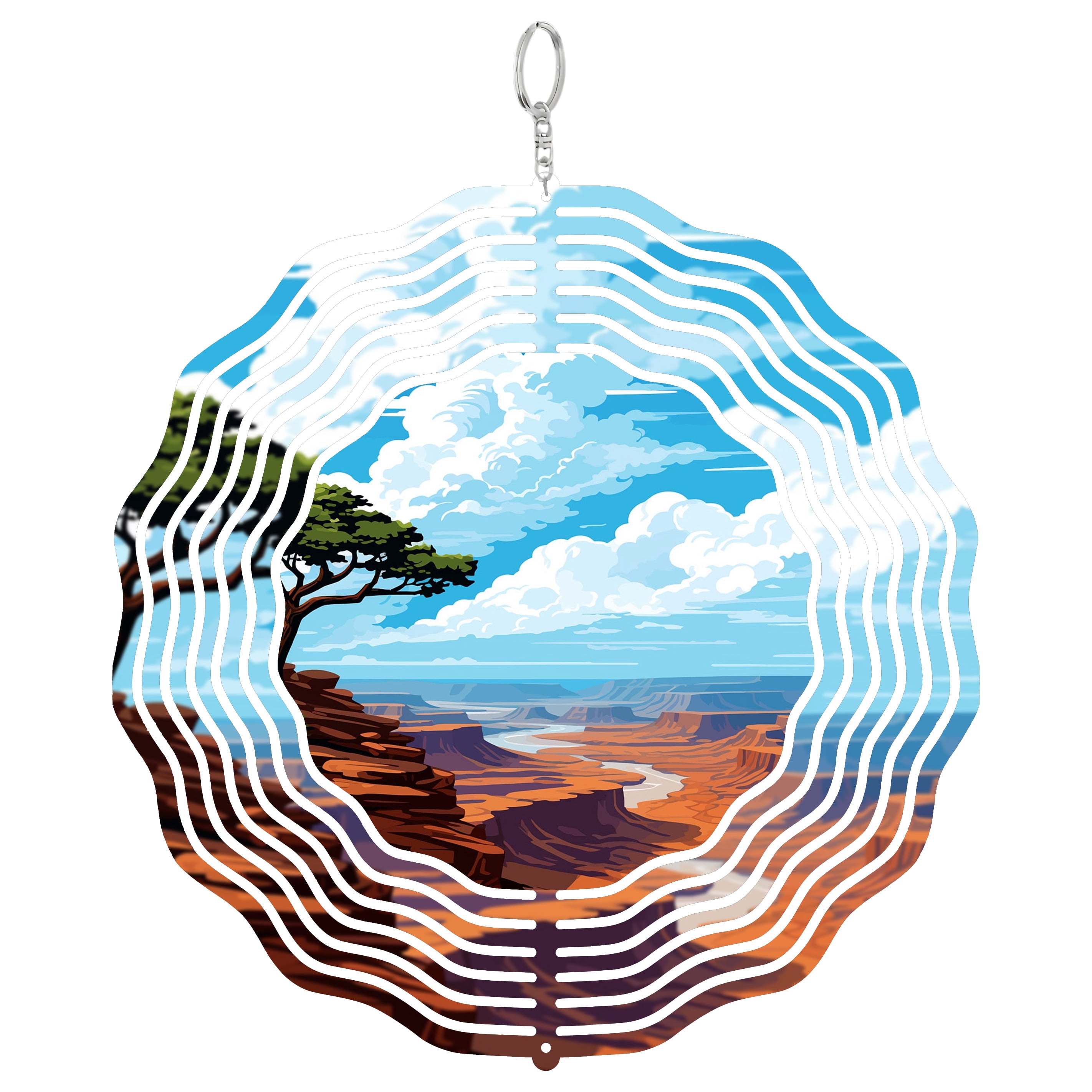 Dead Horse Point Utah Wind Spinner, Kinetic Stainless Steel Decor ...
