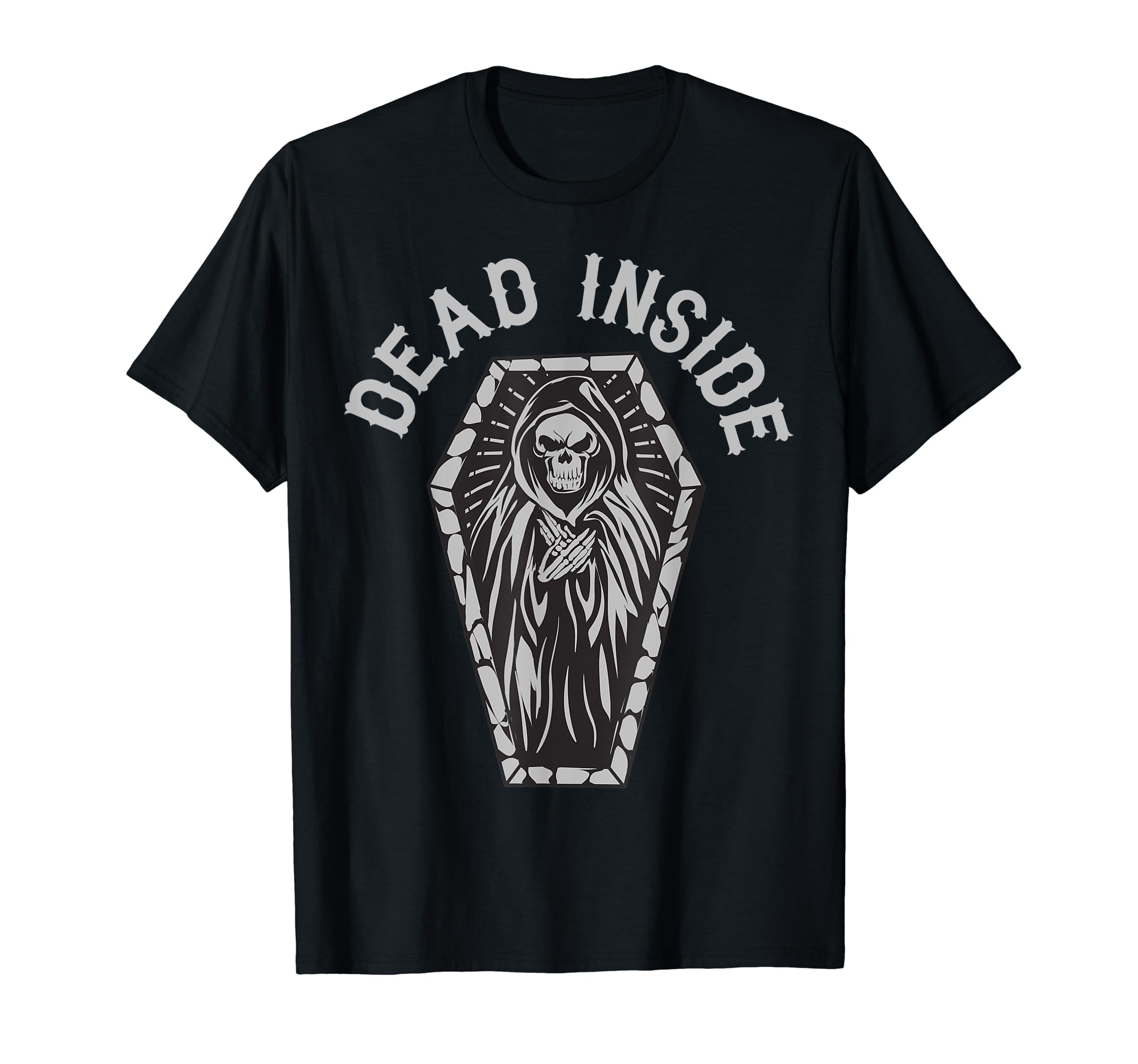 Dead Inside Coffin Cute Grim Reaper Halloween Costume T-Shirt - Walmart.com