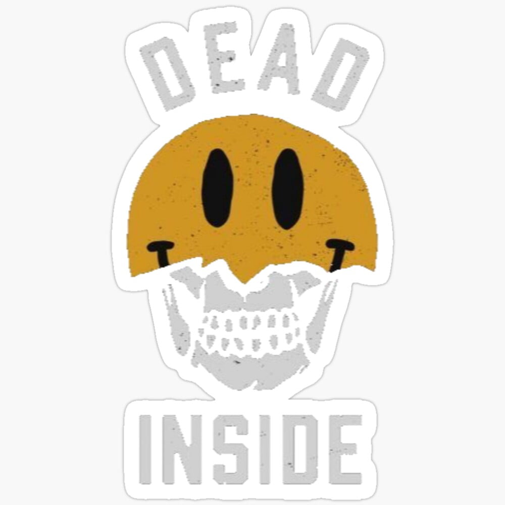 Dead Inside Stickerphone Decal Water Bottle Stickers, Vinyl Stickers ...