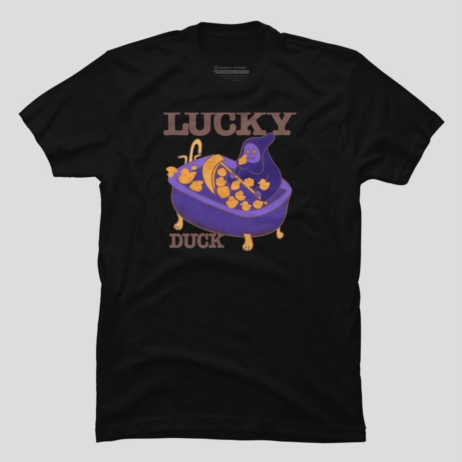 Dead Lucky Duck Funny Cartoon Retro Meme Humor H10035 T-Shirt, for Men ...